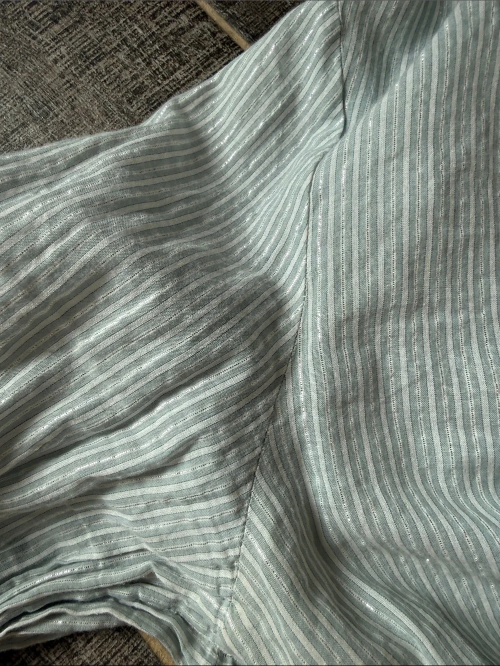 New York & Company | Tops | New York Company Light Blue Pinstriped ...